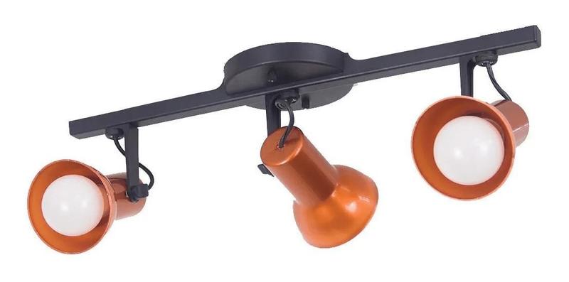 Spot Trilho Direcionavel Triplo Para 3 Lampadas E27 - Ema Luz - Spot ...