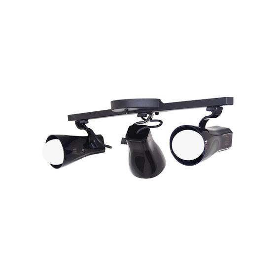 Spot Trilho Triplo Alpha 3 Sobrepor Direcionável E27 - SET Iluminação ...
