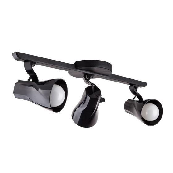 Spot Trilho Triplo Octa 3 Lâmpadas Direcionável E27 Startec - Spot ...