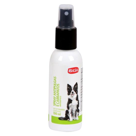 Spray Antipulgas e Carrapatos Ibasa 100ml - Antipulga e Carrapaticida ...