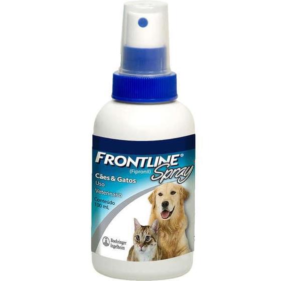 Spray Antipulgas Frontline Cães E Gatos - Antipulga e Carrapaticida ...