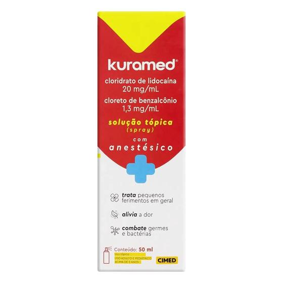 Spray Antisséptico Anestésico Kuramed 50ml Cimed - Acessórios para ...