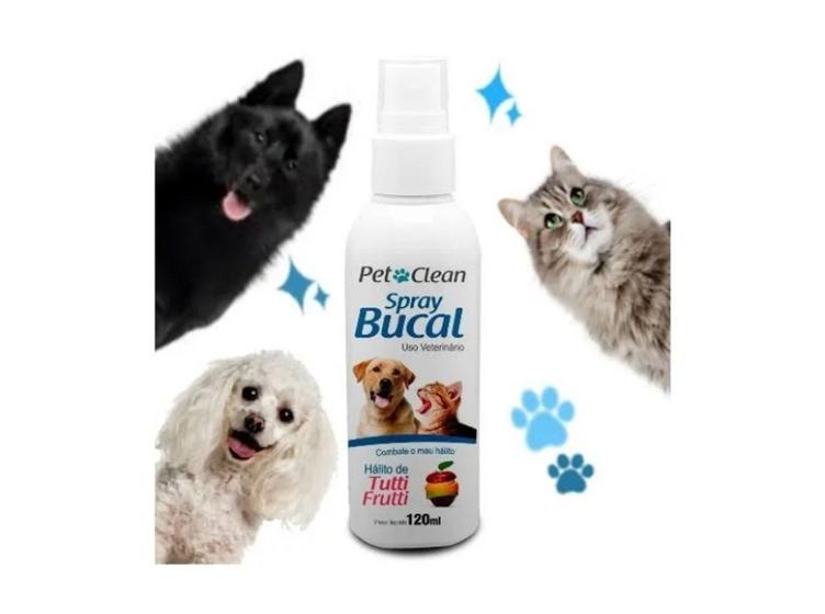 Spray Bucal Pet Clean Sabor Tuty-Fruti para Cães e Gatos - 120 mL ...
