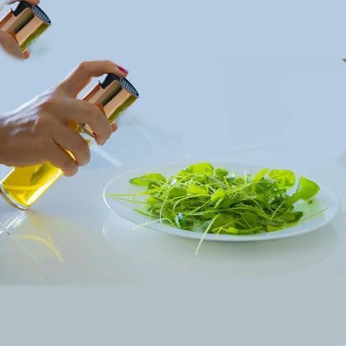 Spray Dosador Azeite Vinagre Vidro/aço Inox Gourmet 3 Cores - Karus ...