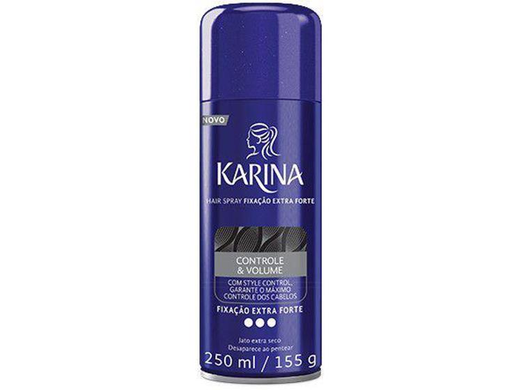 Spray Fixador de Cabelo Karina - Controle & Volume Fixação Extra Forte ...