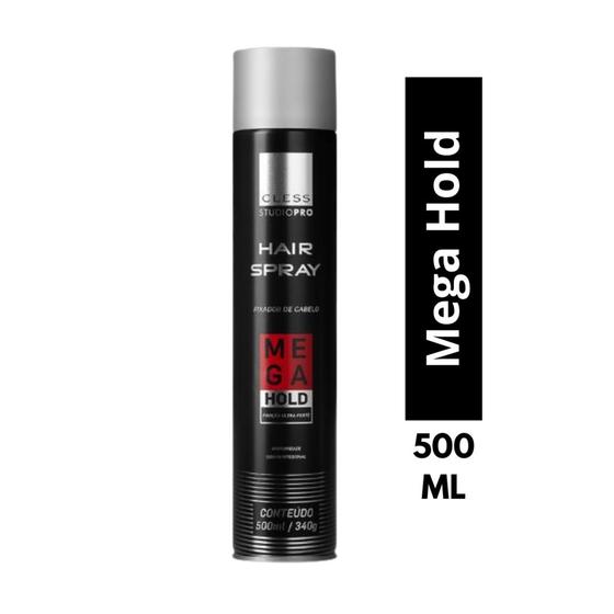 Spray Fixador Mega Hold Extra Forte 500ml Cless Charmig - Modelador e ...