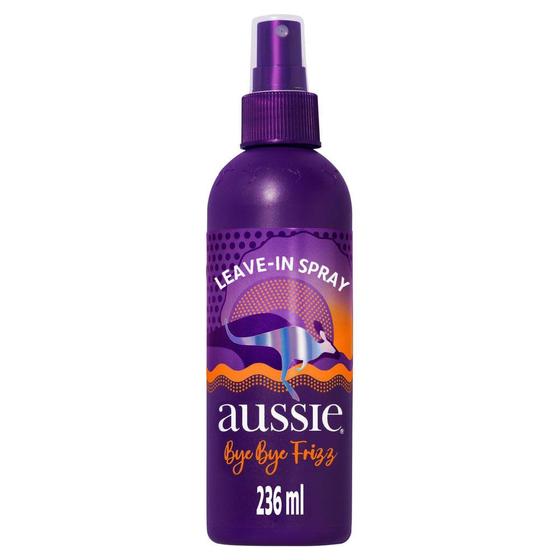 Spray Leave-in Aussie Bye Bye Frizz Brilho e Proteção Térmica 236ml ...