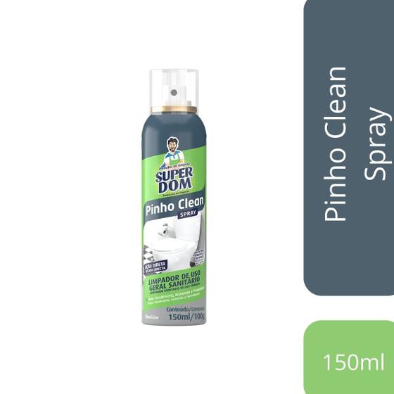 Spray Pinho Clean Super Dom 150ml Limpeza Sanitária com Perfume Ideal ...