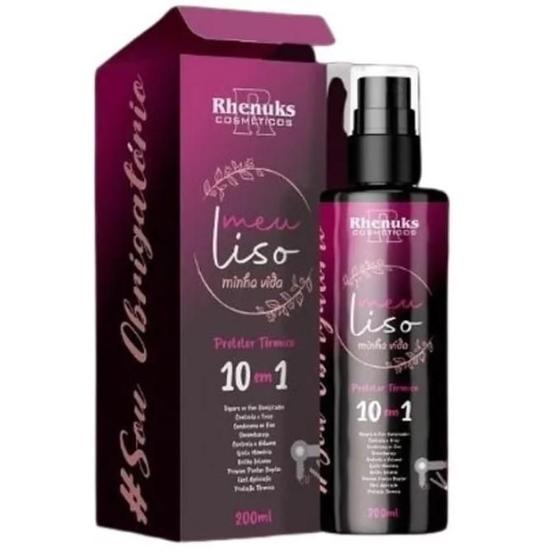 Spray Protetor Térmico Capilar Meu Liso 10X1 200Ml Rhenuks - Protetor ...