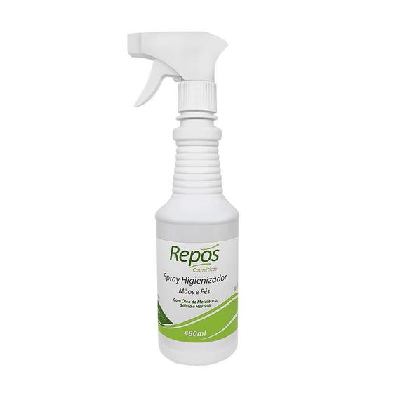 Spray Repos Higienizador Antisséptico Repos Mãos E Pés 480Ml - Produtos ...