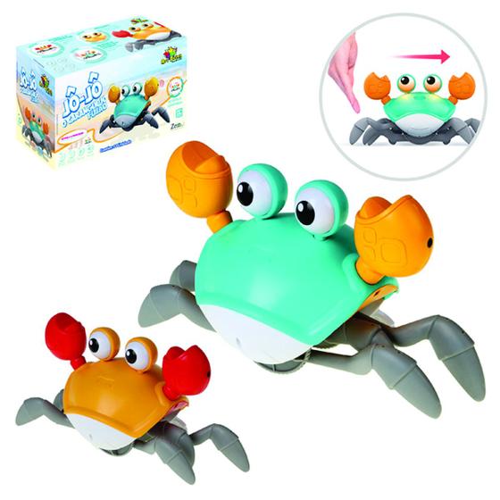 Sr Caranguejo Brinquedo Fujão Indução Sensor Musica Bebe USB - Art ...