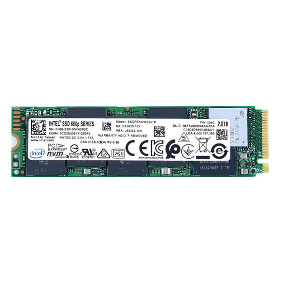 Ssd Intel 660p Series 2tb M.2 Nvme Pcie 3.0x4 Leitura 1800 Mb/s ...
