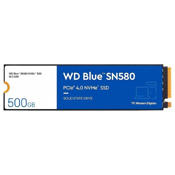 SSD Western Digital WD Blue SN580, 500GB, M.2 Nvme, Leitura 4000MB/s ...