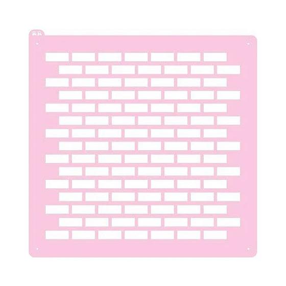 Stencil para Biscoito - Tijolinhos - Ref 4010 - 1 unidade - RR Cortadores - Rizzo - Estêncil ...