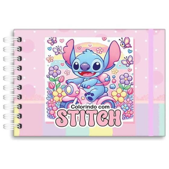 Stitch livro de colorir estilo bobbie goods capa Dura papel 180g ...