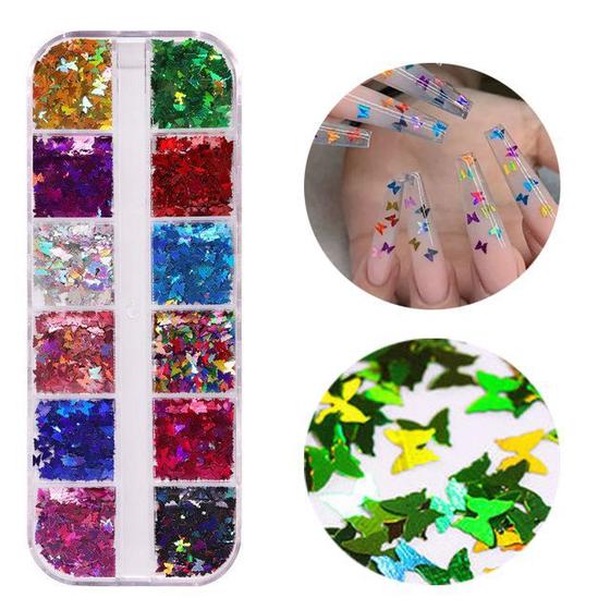 Strass Unhas Decoração Metalizados Varios Desenhos Manicure - GAROTA ...