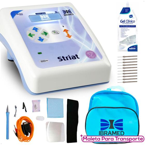 Striat Aparelho de Corrente Microgalvânica + Gel 1kg - Ibramed ...