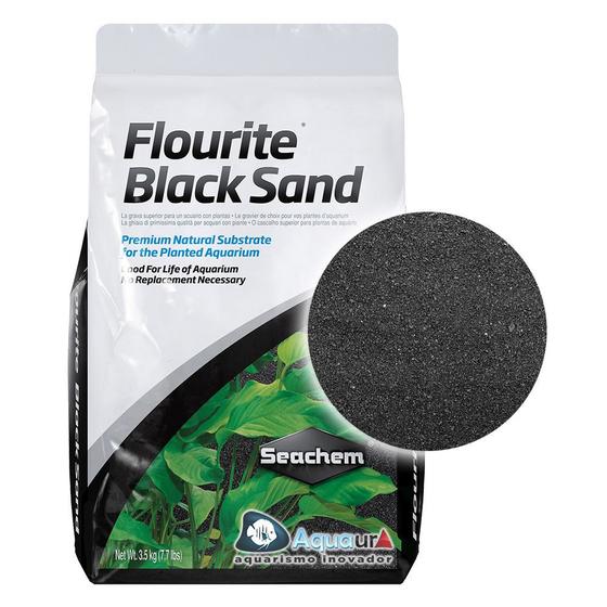 SUBSTRATO FÉRTIL SEACHEM FLOURITE BLACK SAND - 3,5 kg - Substrato para ...