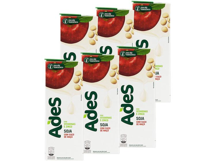 Suco Ades Maçã 1L - 6 Unidades - Suco - Magazine Luiza