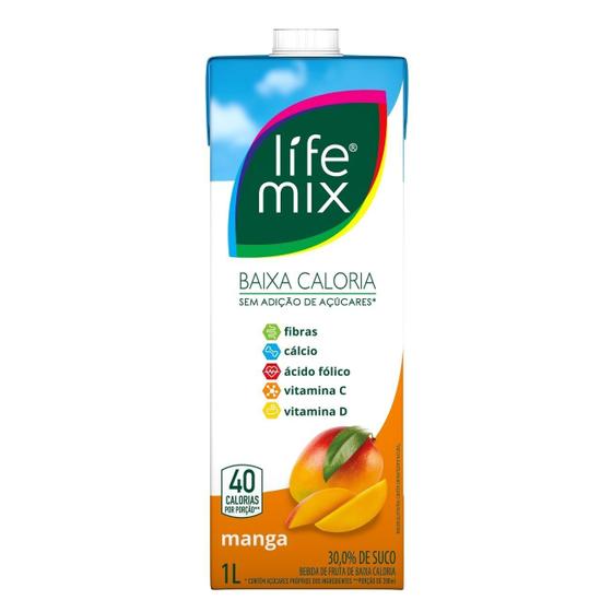 Suco de manga de baixa caloria - life mix - 1l - Suco - Magazine Luiza