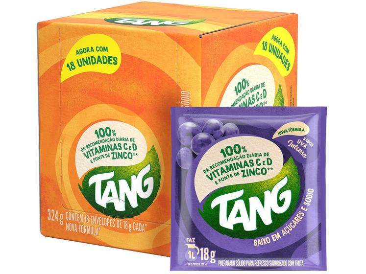 Suco em Pó Tang Refresco Uva Intensa 18g - 18 Unidades - Suco ...