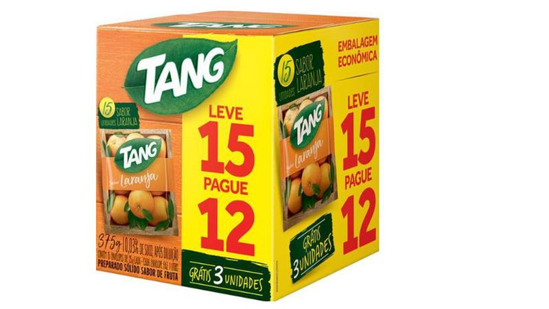 Suco Tang Refresco Em Pó 25g Sabor Laranja Kit 15 Unidade - Mondalez ...