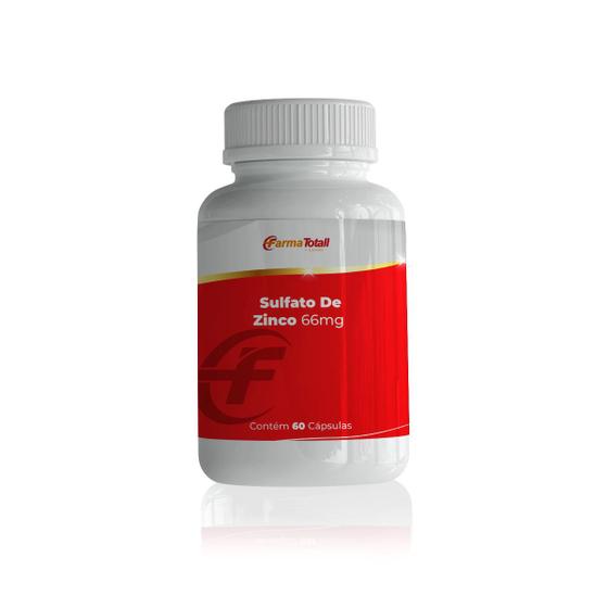 Sulfato De Zinco 66mg Com 60 Cápsulas - FarmaTotall - Zinco - Magazine ...