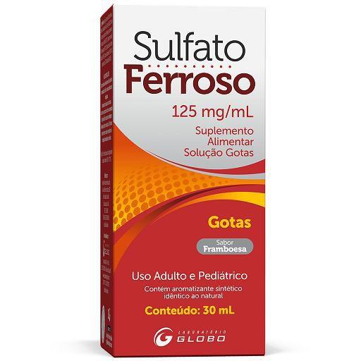 Sulfato Ferroso 125mg Gotas 30ml Framboesa - Globo - Medicamentos ...