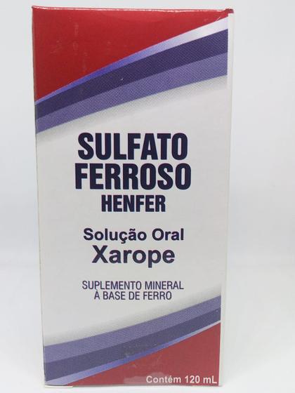 Sulfato ferroso xarope 120ml henfer - Vitaminas A-Z - Magazine Luiza
