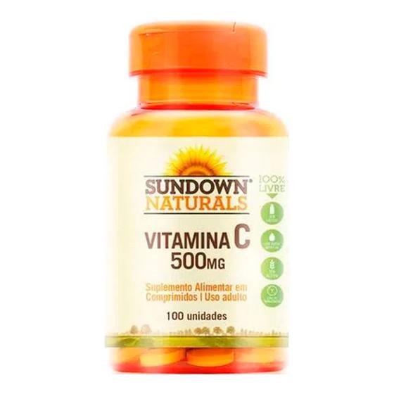 Sundown Vitamina C 500mg - 100 Comprimidos - Betacaroteno - Magazine Luiza
