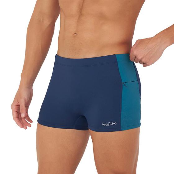 Sunga Boxer Adulto com Zíper Bolso Confortável Macio Acqua Rio - Sunga ...