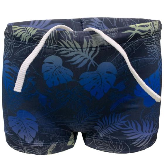 Sunga Infantil Boxer Proteção Solar Uv Florida Preta Natação Praia ...