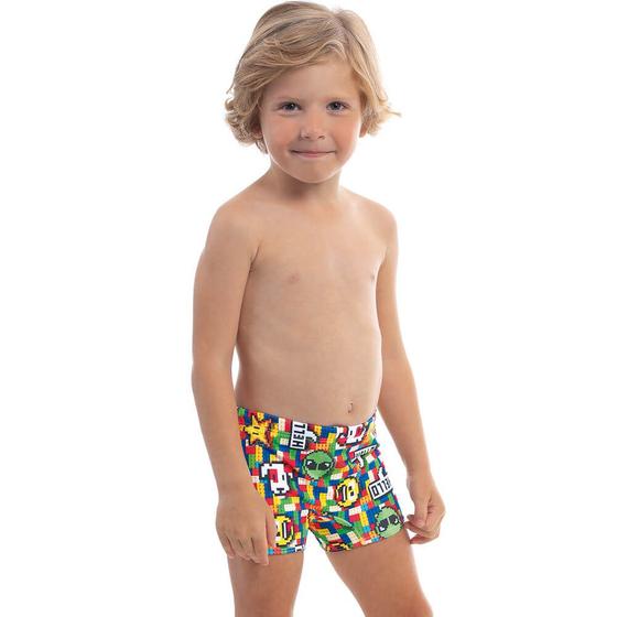Sunga Infantil Short Emojis Proteção UV50+ Menino Criança - Ceci Moda ...