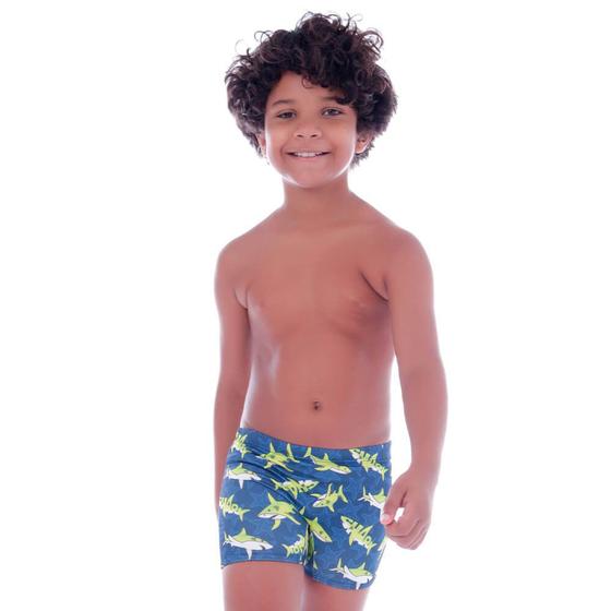 Sunga Infantil Short Shark - Cecí - Cecí Moda Praia - Sunga Infantil ...
