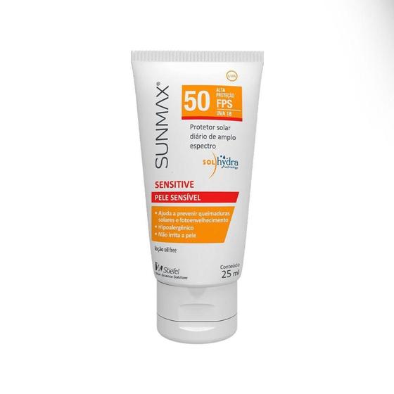 Sunmax Sensitive FPS 50 Protetor Solar 25ml - Protetor Solar - Magazine ...