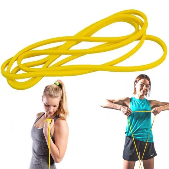 Super Band Faixa Elastico Extensor 4Kg A 6Kg Resistente Academia Treino ...