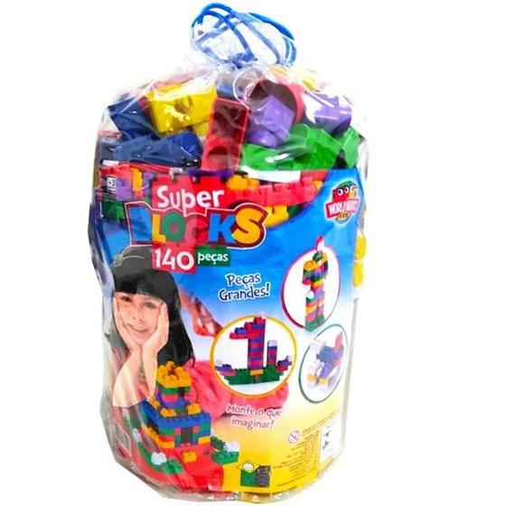Super Blocks 140 peças 2400 - World Blocks - Brinquedos de Montar e ...