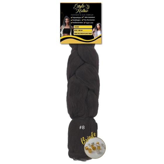 Super Jumbão Cabelo Para Trança Box Braids Twist Nagô Estylo Mulher 400 ...