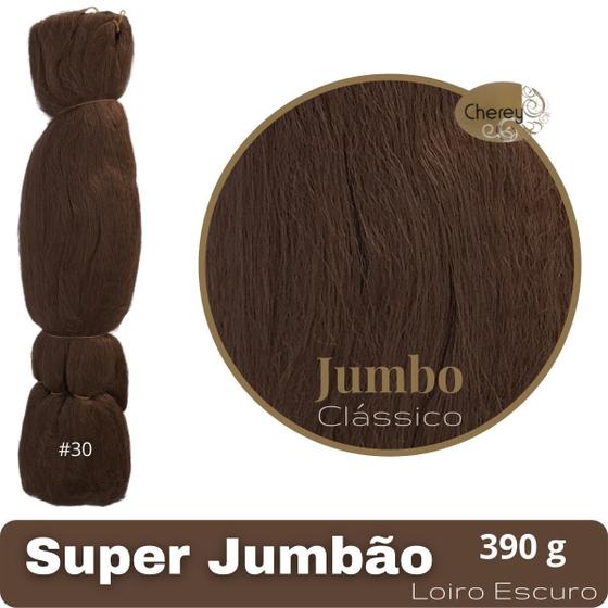 Super Jumbo Cherey Cor 30 Loiro Escuro 390 Gramas Para Tranças Box ...