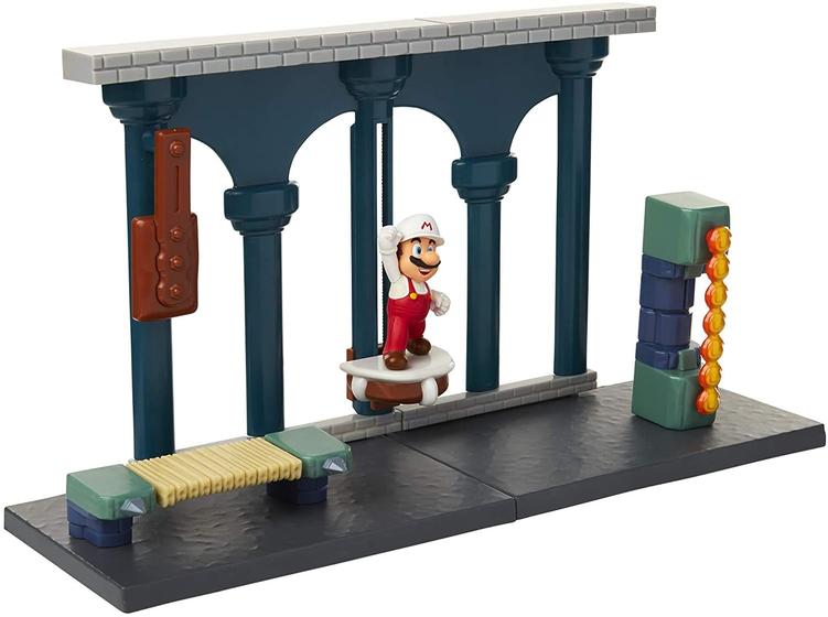 SUPER MARIO Nintendo Lava Castle Deluxe Play Set, Inclui: 2,5" Fire ...