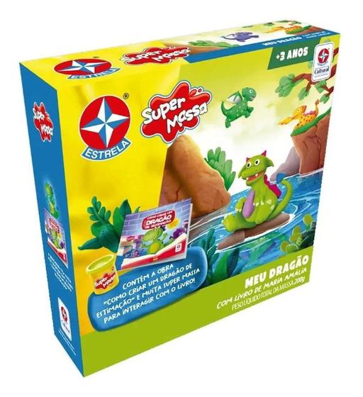 Super Massa Meu Dragão + 1 Livro De Maria Amália Estrela - Massinha ...
