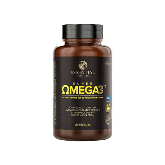 Super Ômega 3 TG 1000mg 180 Cápsulas Essential Nutrition - Ômega 3 ...