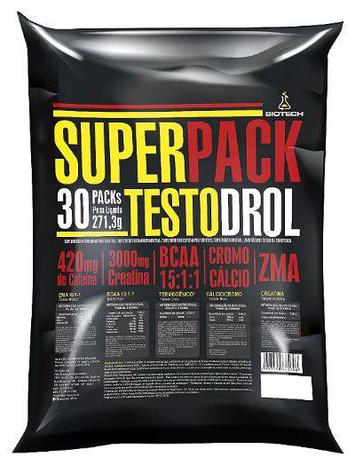 Super Pack Testo Drol 30 packs Biotech - Red Series - Pós Treino ...