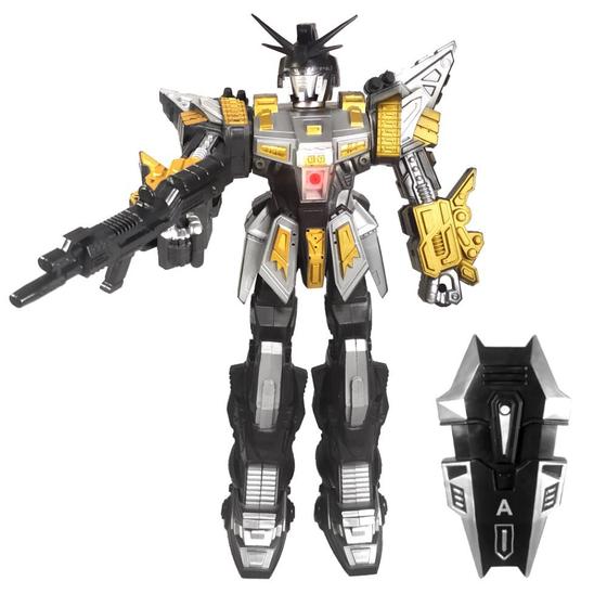 Super Robô de Brinquedo Grande com Luz Preto e Dourado - Cim Toys ...