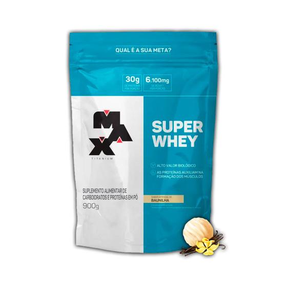 Super Whey 900g Refil Hipercalorico - Max Titanium - Whey Protein ...
