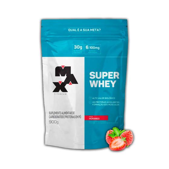 Super Whey 900g Refil Hipercalorico - Max Titanium - Whey Protein ...