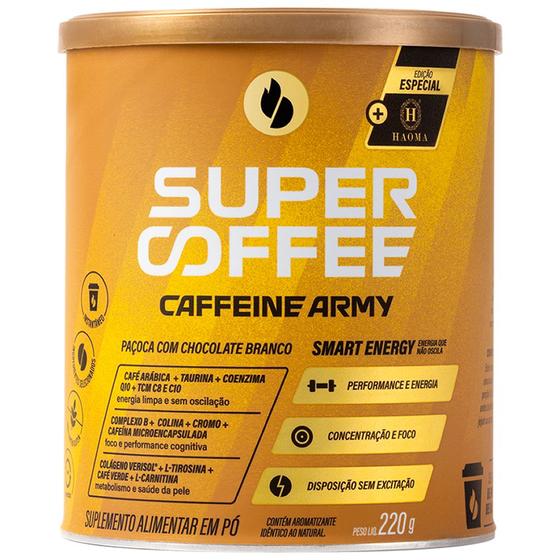 Supercoffee 3.0 Caffeine Army 220g Blend Proteína Colágeno Verisol - Super Coffee - Cafeína ...