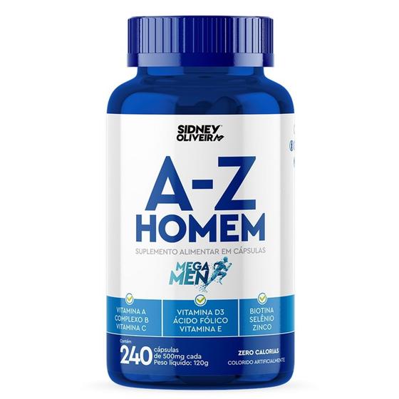 Suplemento Alimentar A-Z Senior Homem 240 Cápsulas - Sidney Oliveira ...