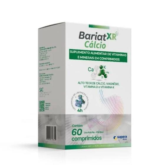 Suplemento Alimentar Bariat XR Cálcio 60 + 6 comprimidos - SUPERA FARMA ...