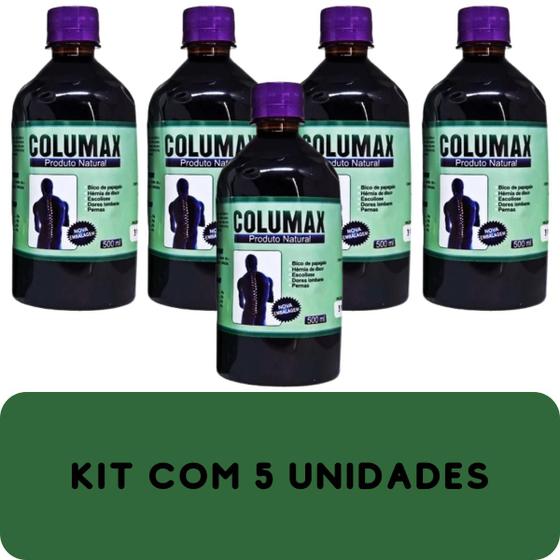 Suplemento Alimentar Columax Natural Frasco 500ml Kit Promocional 5 ...